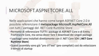 Cosa c'è di nuovo in asp.net core 2 0 | PPT
