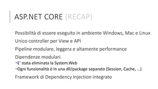 Cosa c'è di nuovo in asp.net core 2 0 | PPT