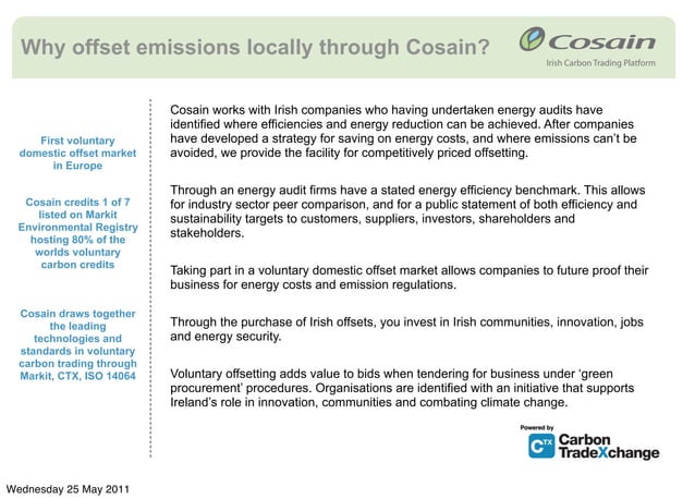 Cosain, Irish Carbon Trading Platform | PDF | Stocks and Bonds ...