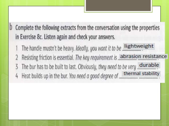 Cosapi unit 2 session 7 Properties of materials used in tools | PPTX