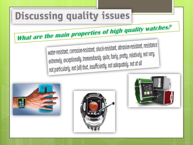 Cosapi unit 2 session 8 Discussing Quality Issues | PPTX