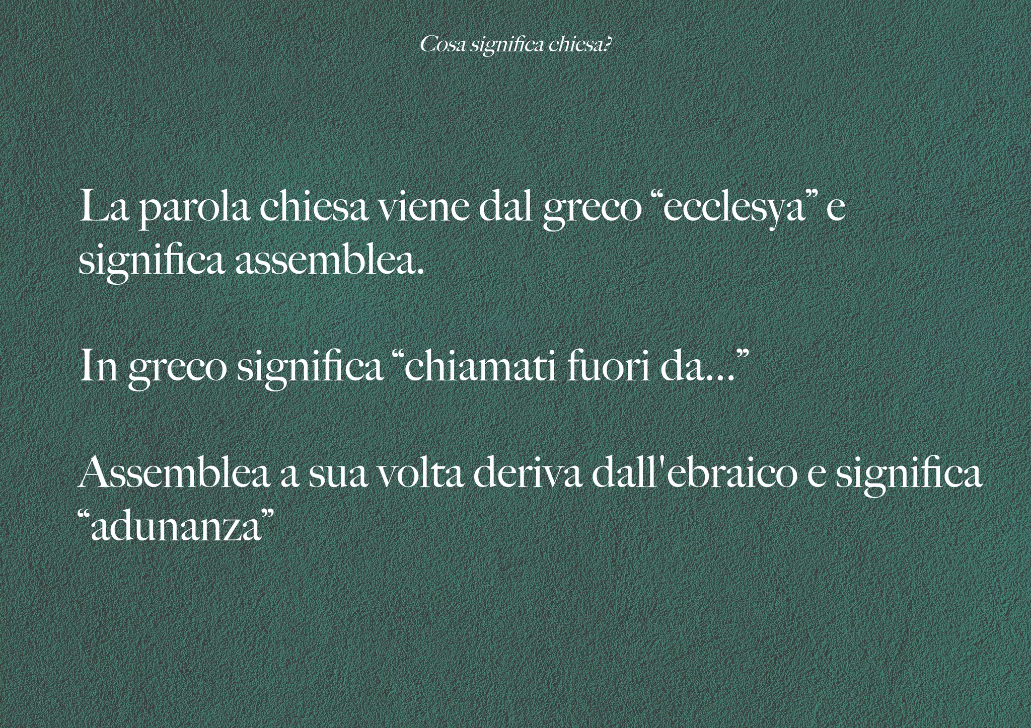 Cosa significa chiesa.pdf | Christianity | Religion & Spirituality