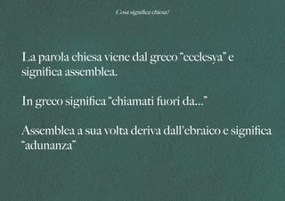 Cosa significa chiesa.pdf | Christianity | Religion & Spirituality