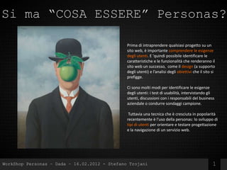 Cosa sono le Personas e perchè usarle | PPTX