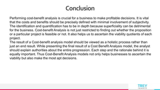 Cos benefit analysis for a food industry | PPTX