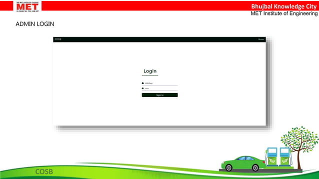CNG ONLINE SLOT BOOKING(COSB) PHP PPT.pptx | Computing | Technology ...