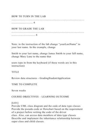 COSC 2436 – PROJECT Contents TITLE ..................docx