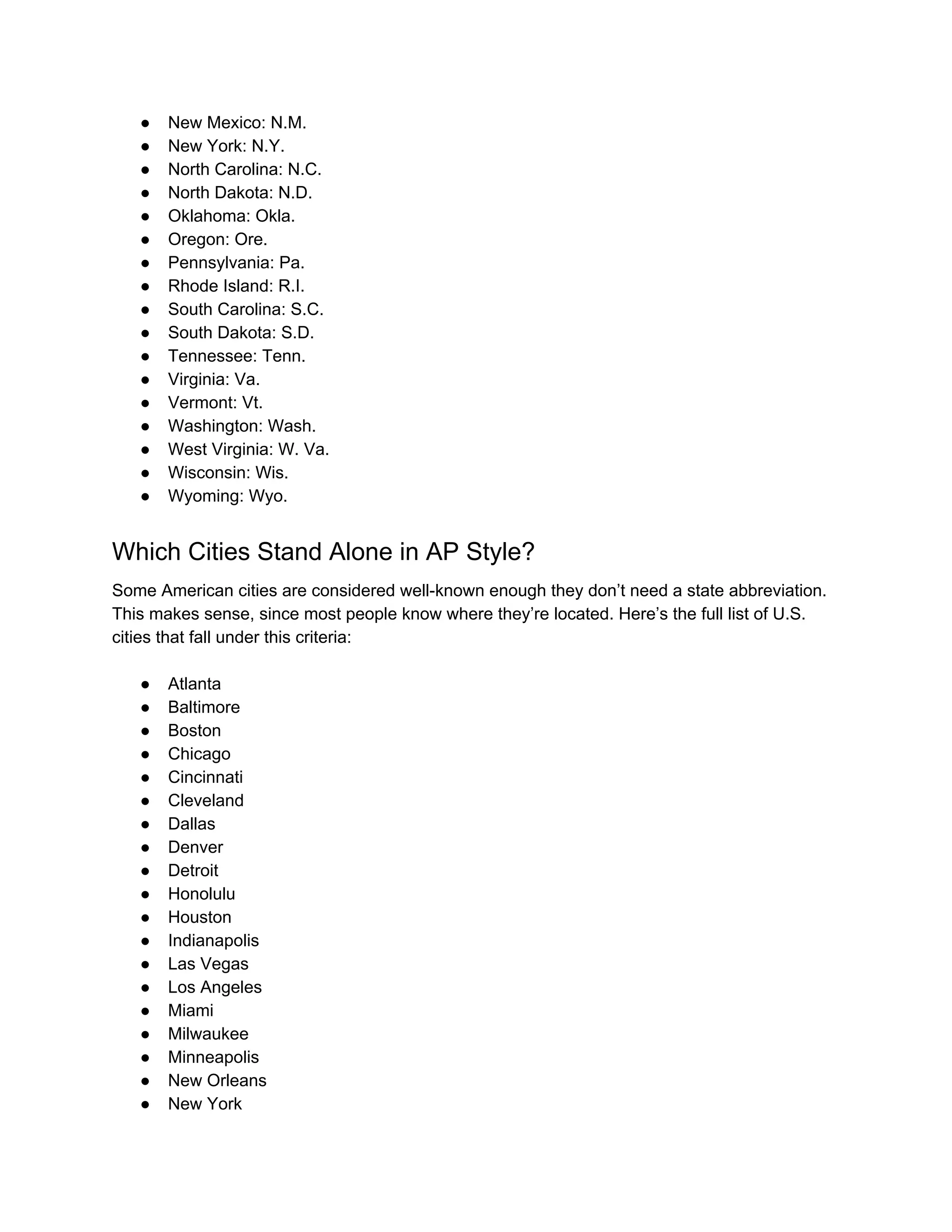 CoSchedule's AP Style Cheat Sheet | PDF