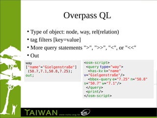 Overpsss API / Overpass-Turbo | PPT