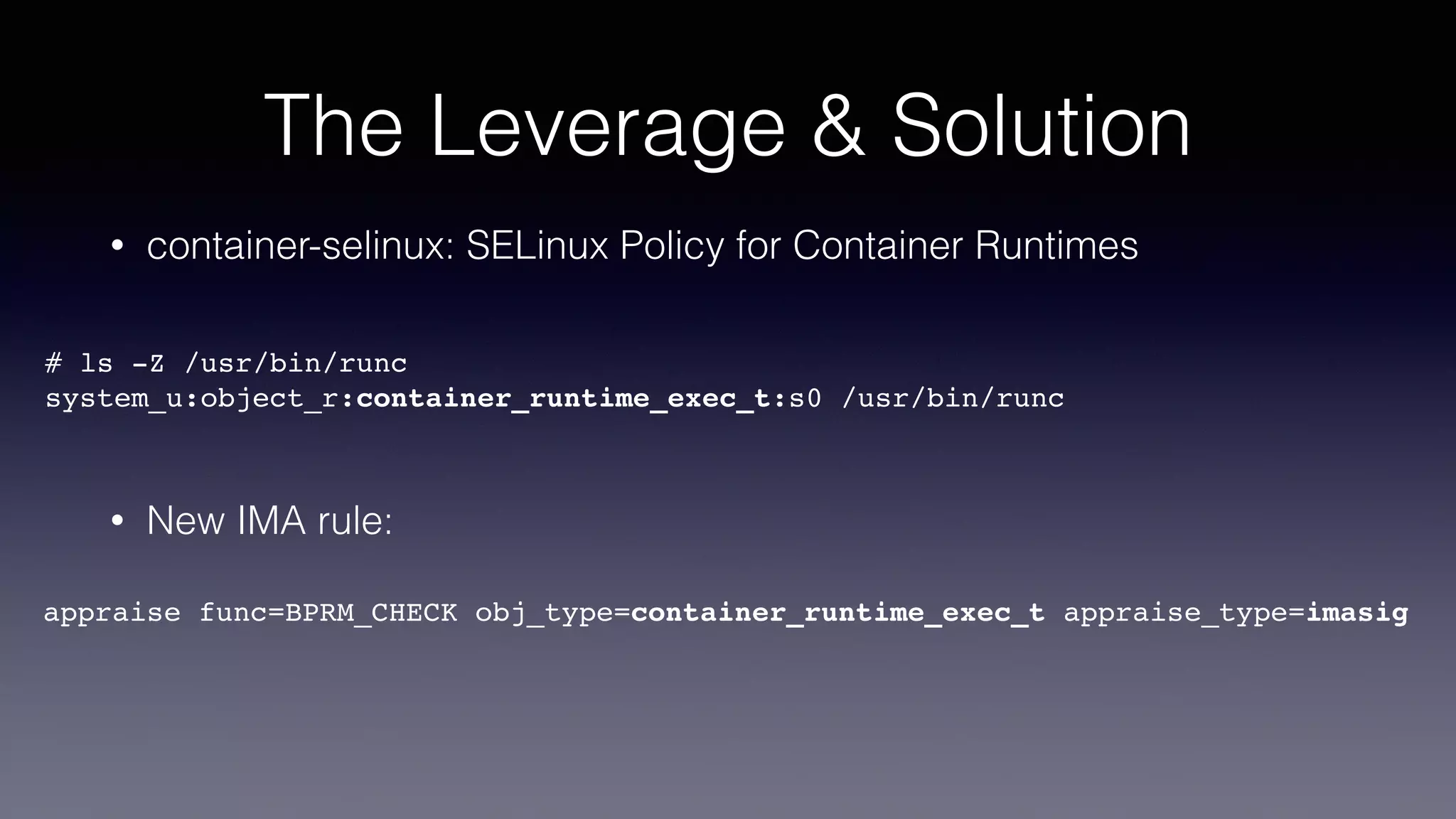 Linux Integrity Mechanisms - Protecting Container Runtime as an example | PPT