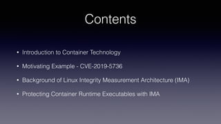 Linux Integrity Mechanisms - Protecting Container Runtime as an example | PPT
