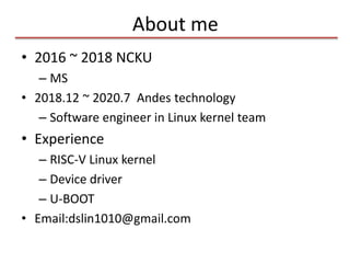 Experience on porting HIGHMEM and KASAN to RISC-V at COSCUP 2020 | PPT