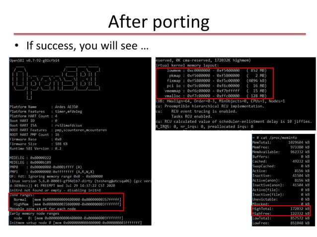 COSCUP 2020 RISC-V 32 bit linux highmem porting | PPTX