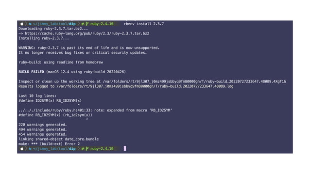 使用 Docker 建置 END OF LIFE 的 Ruby 開發環境 | PPT