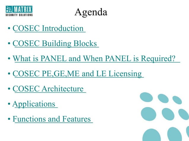 MATRIX Cosec Introduction New | PDF