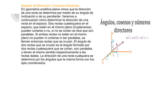 Cosenos directores | PDF
