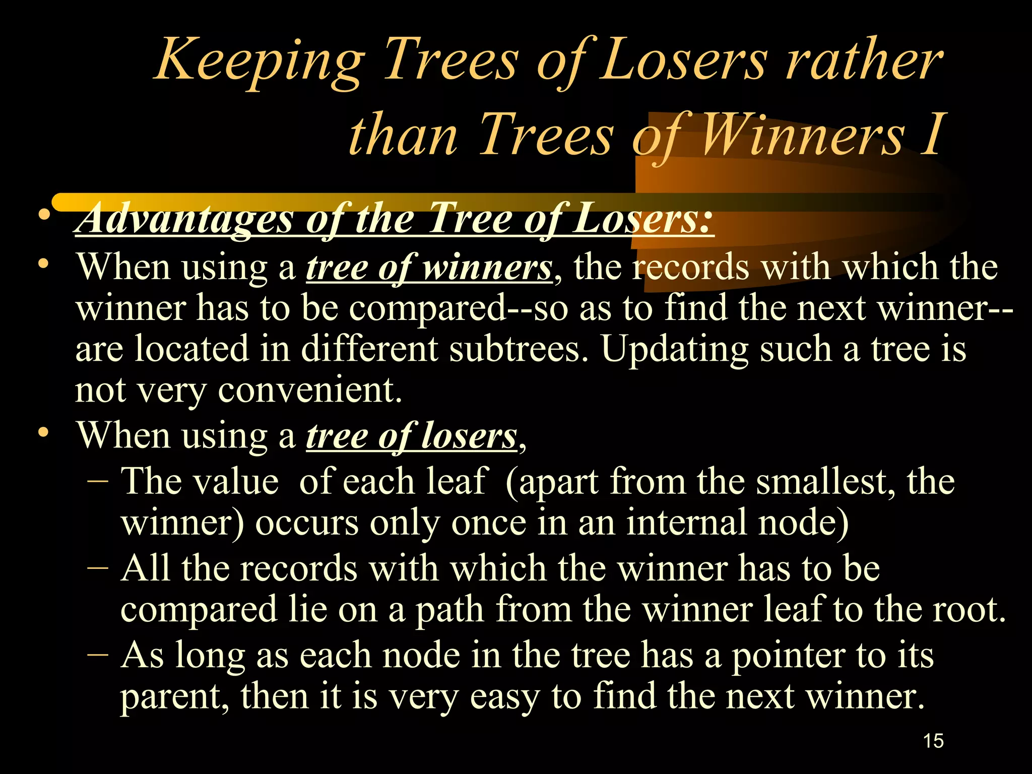 Cosequential processing and the sorting of large files | PPT
