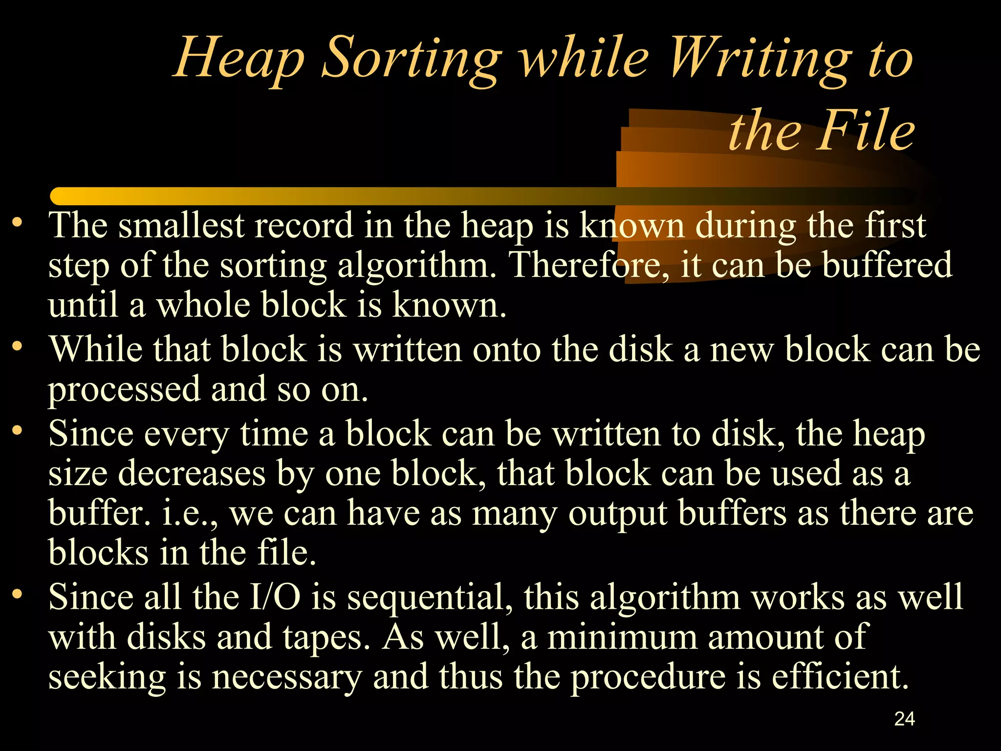 Cosequential processing and the sorting of large files | PPT