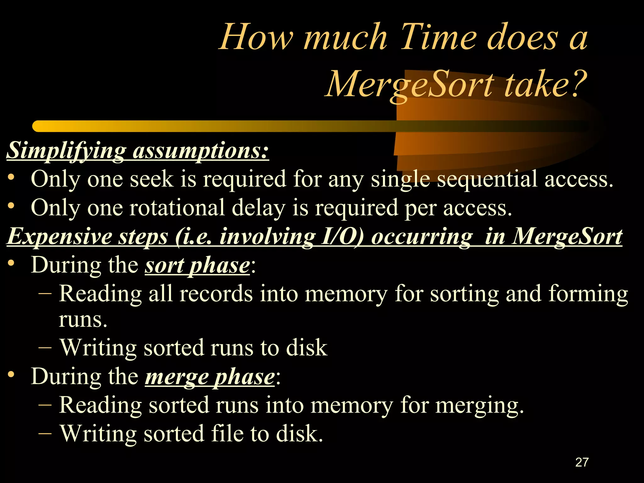 Cosequential processing and the sorting of large files | PPT