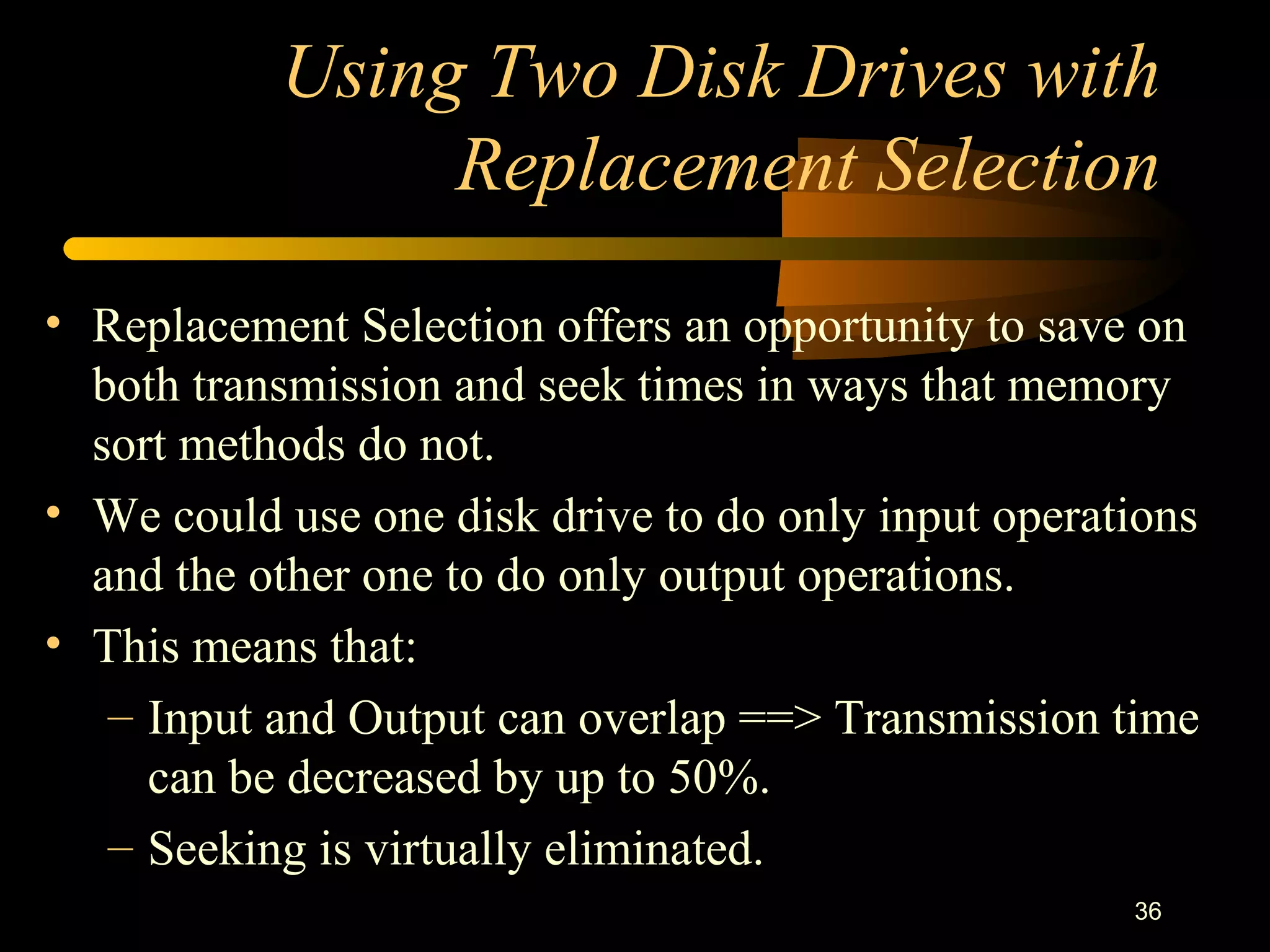 Cosequential processing and the sorting of large files | PPT