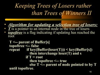 Cosequential processing and the sorting of large files | PPT