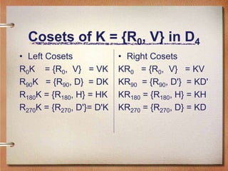 All about a cosets and Lagrange's theorem | PPT