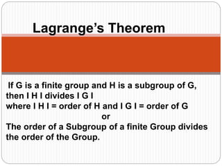 COSETS AND LAGRANGE’S THEOREM REPORT.pptx