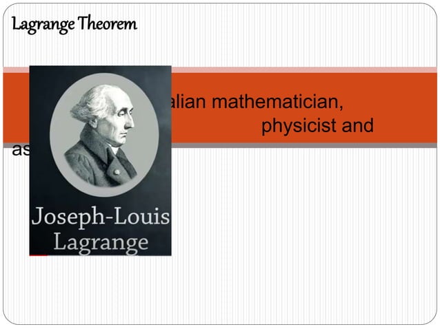 COSETS AND LAGRANGE’S THEOREM REPORT.pptx | Physics | Science