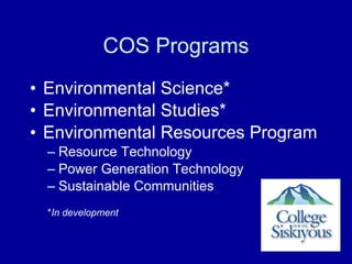 cos green career options | PPT
