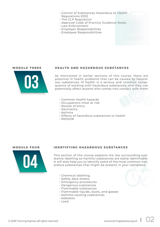 COSHH (Control of Substances Hazardous to Health) Training | PDF | Lung ...