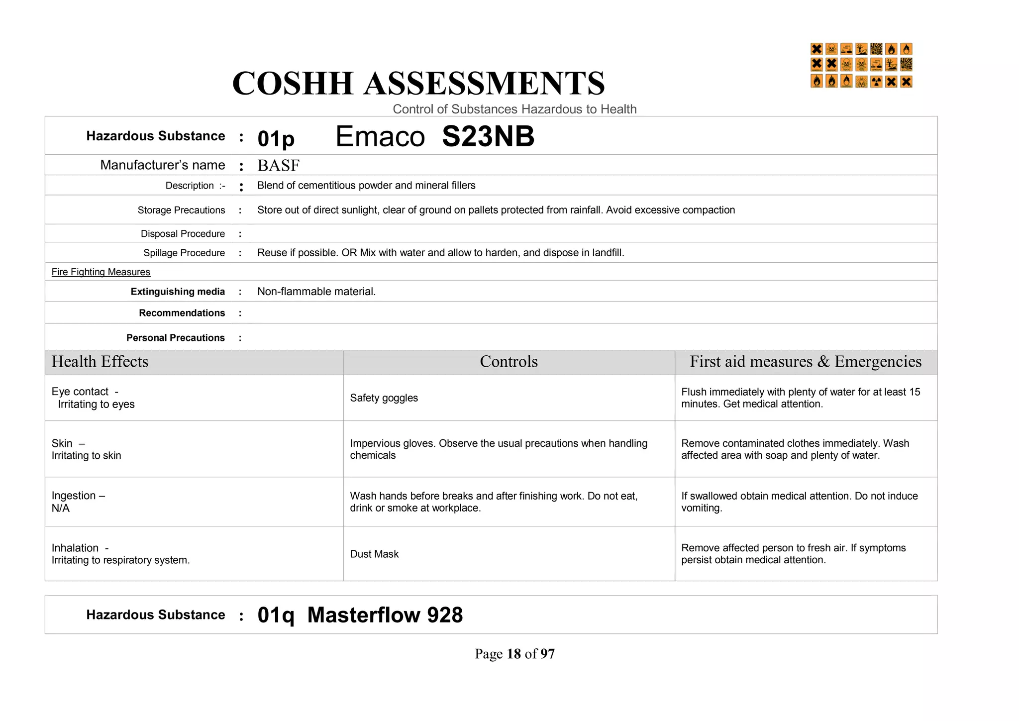 Coshh Assessments 97 pages | PDF