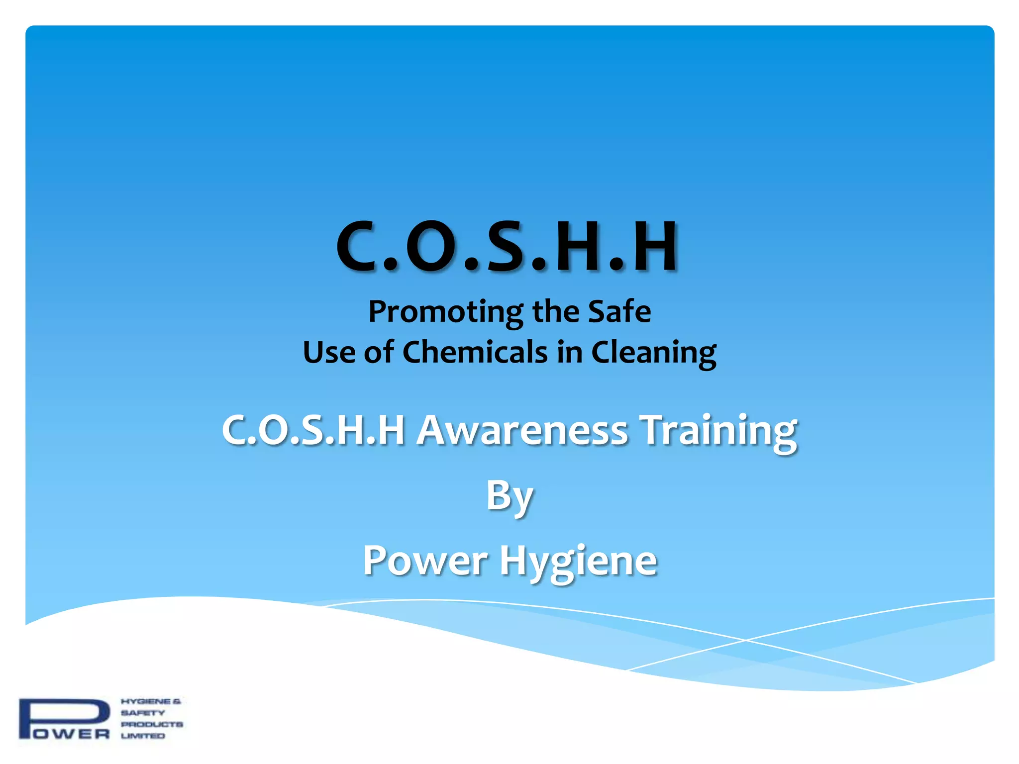 Free Coshh training | PPTX
