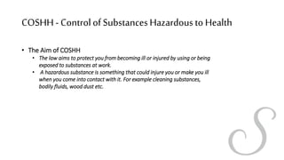 COSHH Staff Training | PPTX