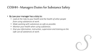 COSHH Staff Training | PPTX