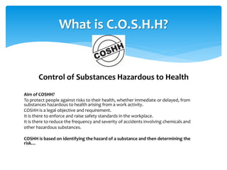 COSHH & CLP Training 2015 | PPTX