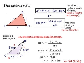 Cosine and sine_rule | PPT