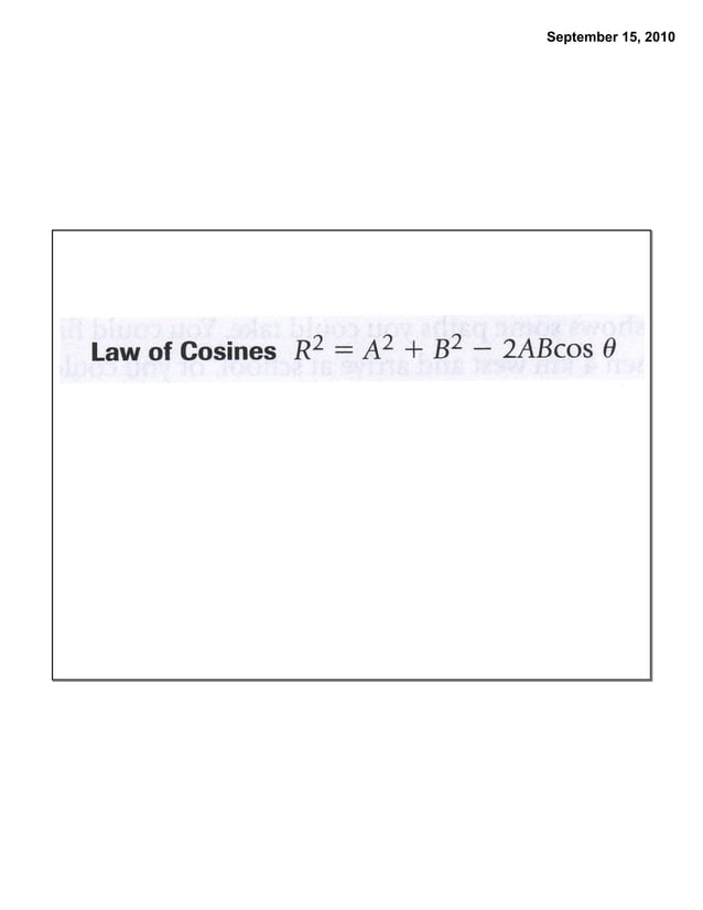Cosine law example | PDF