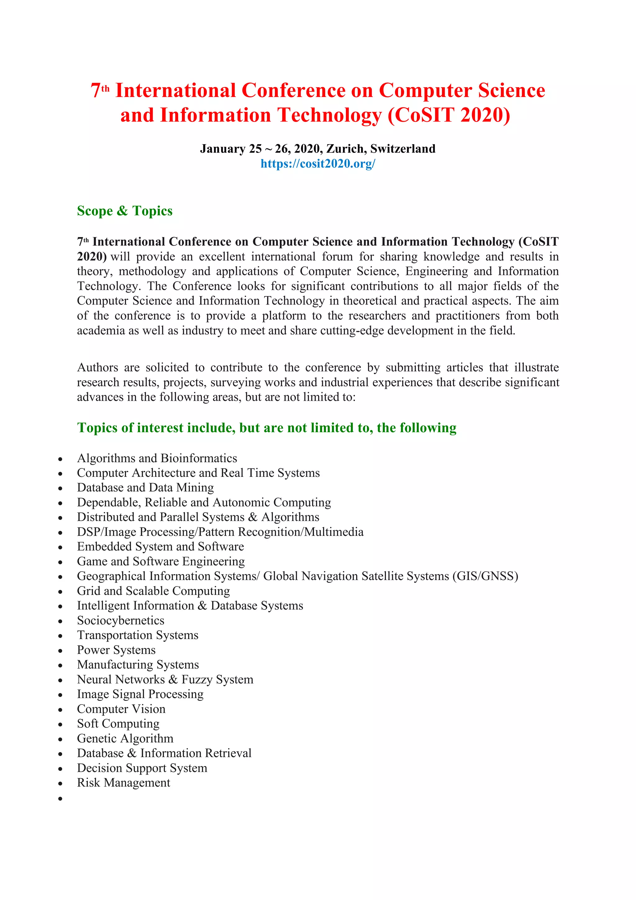 7th International Conference on Computer Science and Information ...