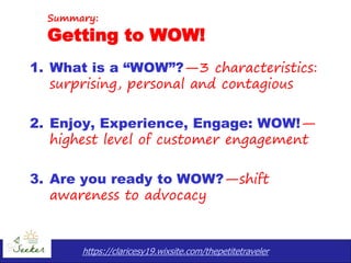Ch 12 Getting to WOW! | PPT