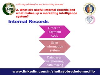 Cosla chapter 3. collecting information and forecasting demand ...