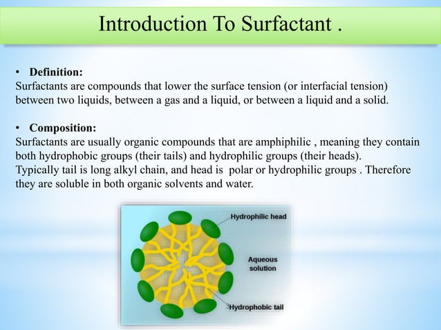 Surfactant used in cosmetics. | PPTX