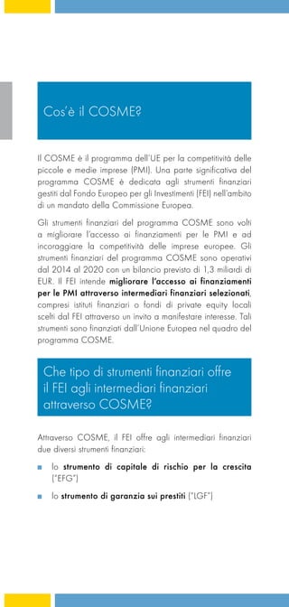 Cosme - Programma UE (2015) | PDF