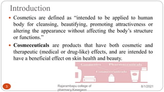 Design of Cosmeceuticals | PPTX