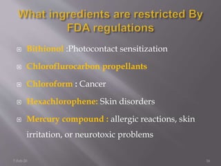 Cosmeceuticals ppt | PPTX