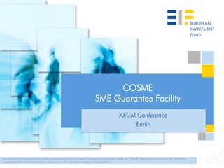 AECM Annual Event 2015 - Gunnar Mai | PPT