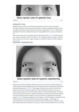 Cosmetic Botulinum Toxin Injection Technique | PDF