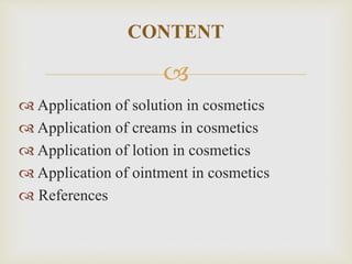 Cosmetic formulation building block | PPTX
