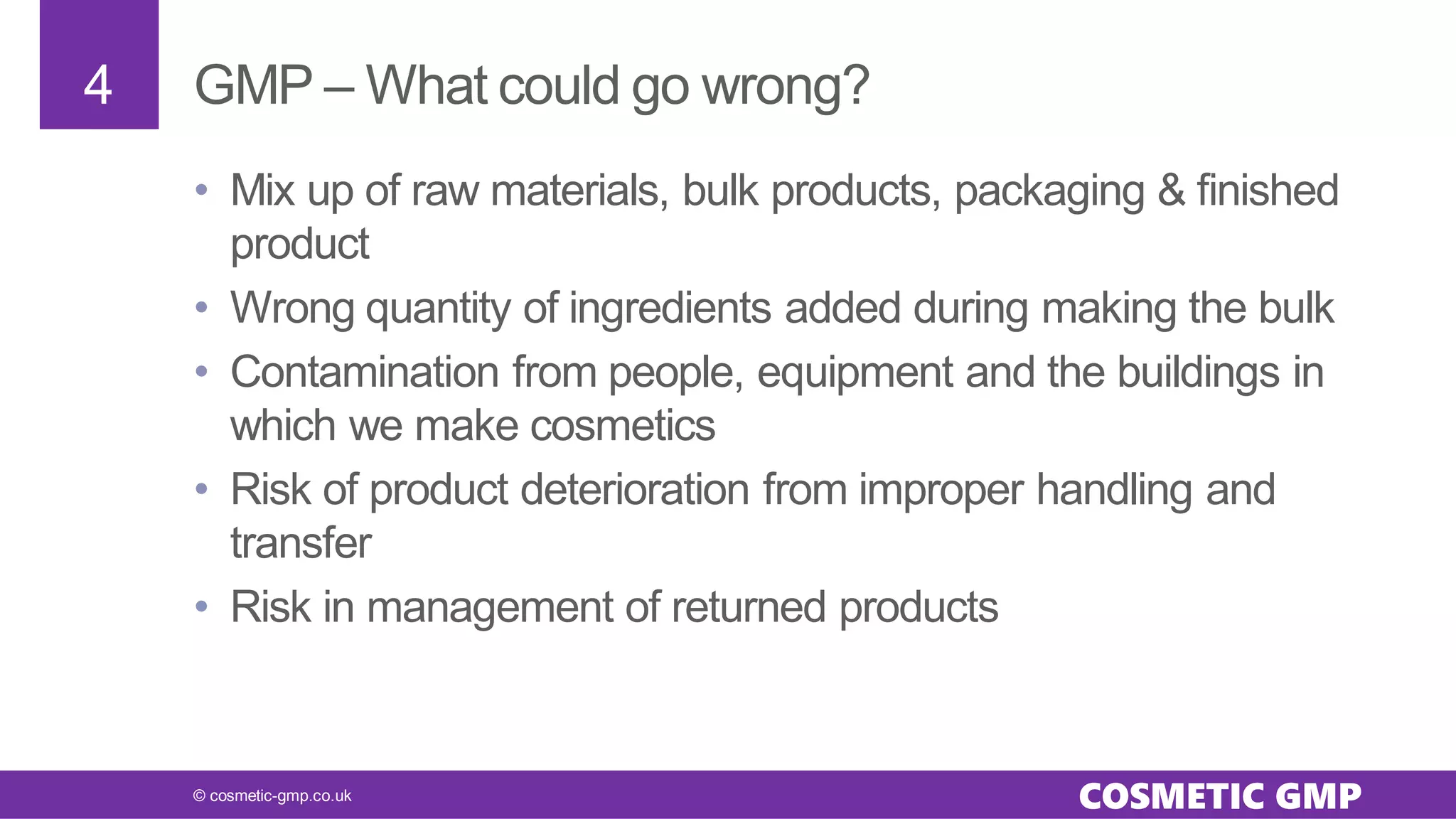 Cosmetic gmp induction training | PDF