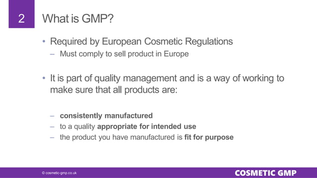 Cosmetic gmp induction training | PDF | Manufacturing Industry | Industries