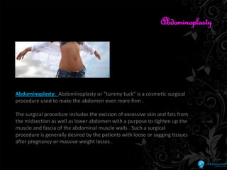 Cosmetic Surgeries with Medsoulindia | PPT